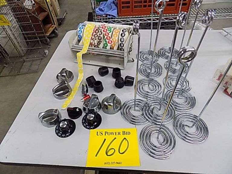 Day Stickers & Dispenser, Chrome Sign Holders - US Power Bid