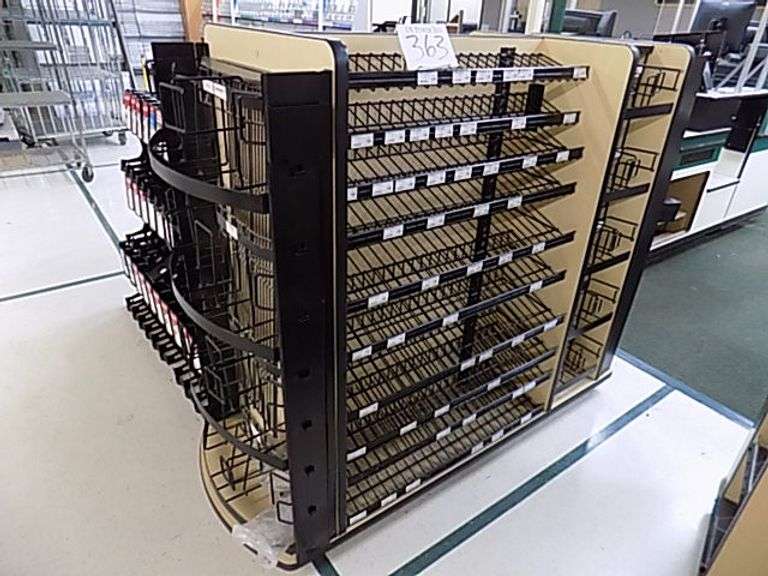 Wood Multi Shelved Caster Mounted Merchandiser - US Power Bid