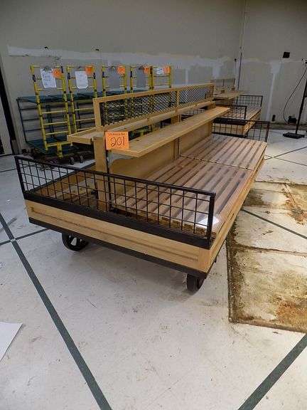 Dual Side Produce Merchandising Cart - US Power Bid