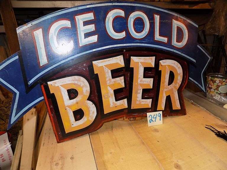 Cold Beer Sign - US Power Bid