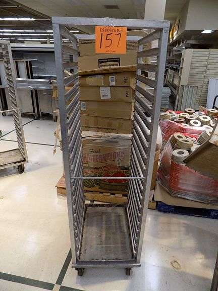 Aluminum Full Size Sheet Pan Cart - US Power Bid
