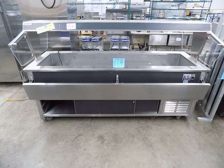 Atlas Metal IND BLU-6-BU-MOD Buffet Style Cold Food Serving Line ...