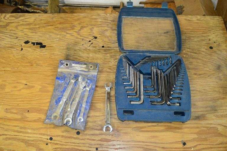 Flare Nut Wrench Set SAE & Allen Keys - Shackelton Auctions Inc.