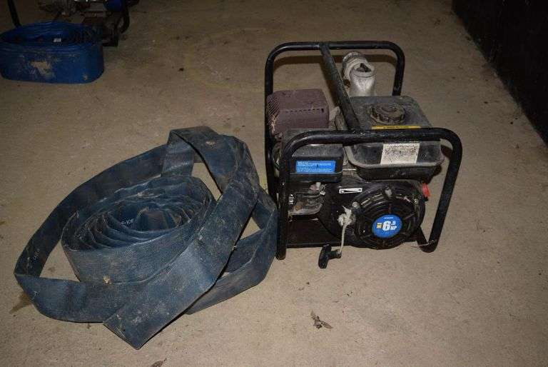 PowerFist 6.5HP Gas Water Pump with - Shackelton Auctions Inc.