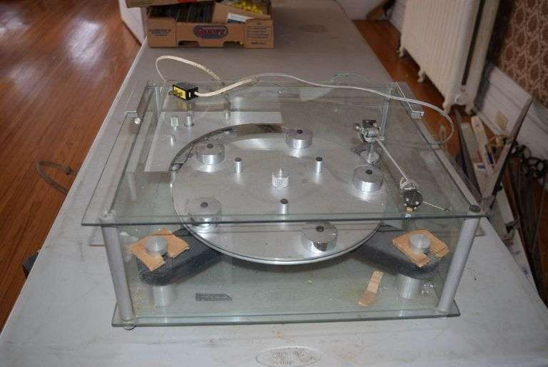 Glass Encased Turntable - Shackelton Auctions Inc.