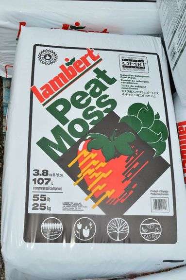 (5) Bales Lambert Peat Moss 107L - Shackelton Auctions Inc.
