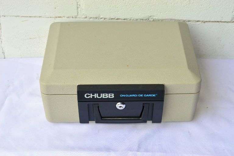 CHUBB Fire Box-key included - Shackelton Auctions Inc.