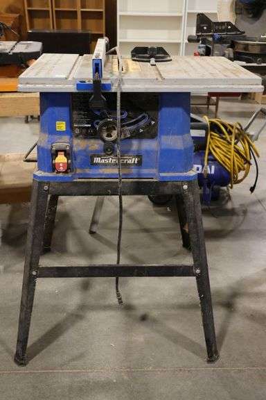 MASTERCRAFT 10" TABLE SAW WITH STAND - Shackelton Auctions Inc.