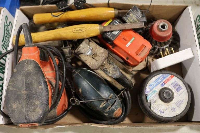 ORBITAL SANDERS, CUTOFF WHEELS, PLANER & CHISSELS - Shackelton Auctions ...