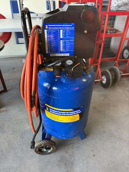 POWER FIST 20 GALLON PORTATBLE AIR COMPRESSOR - Shackelton Auctions Inc.