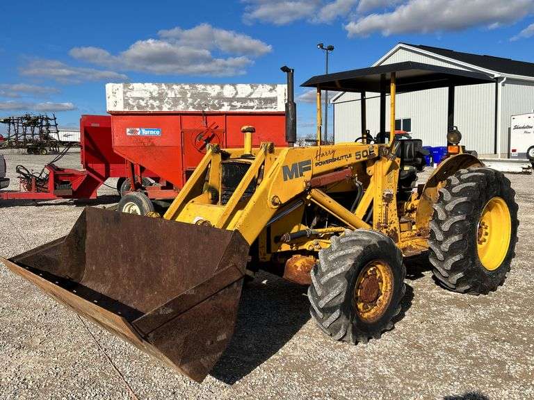 MASSEY FERGUSON 50E 4WD LOADER TRACTOR - Shackelton Auctions Inc.