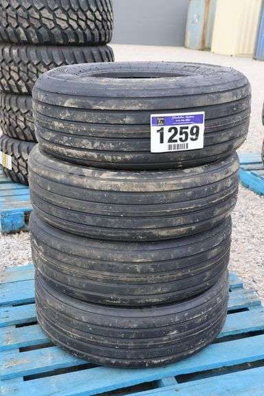 4 UNUSED 9.5L-15 IMPLEMENT TIRES 8 PLY - Shackelton Auctions Inc.