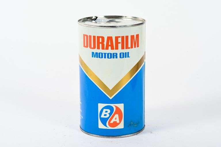 B-A DURAFILM MOTOR OIL IMP QT CAN - Shackelton Auctions Inc.