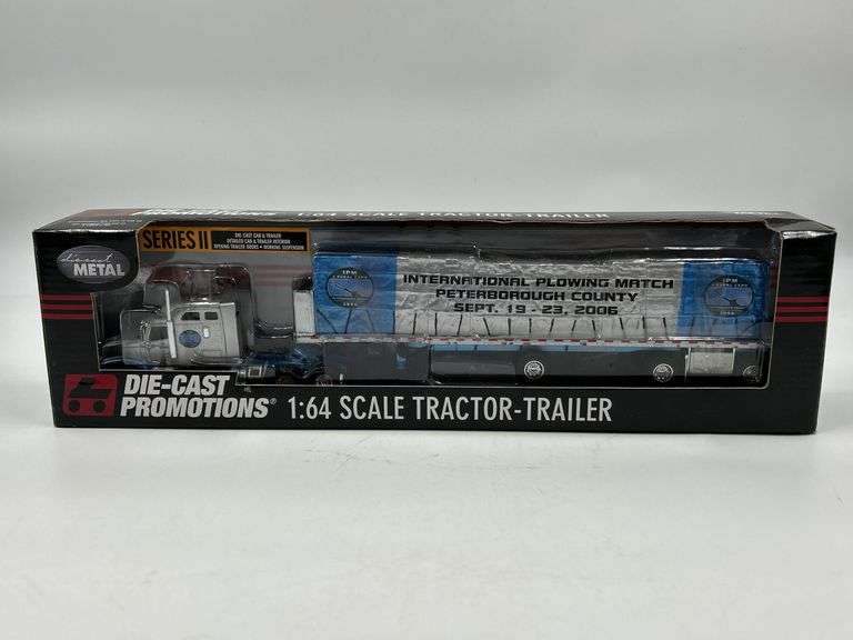 DIE-CAST PROMOTIONS 2006 PETERBOROUGH COUNTY IPM TRACTOR-TRAILER 1/64 ...