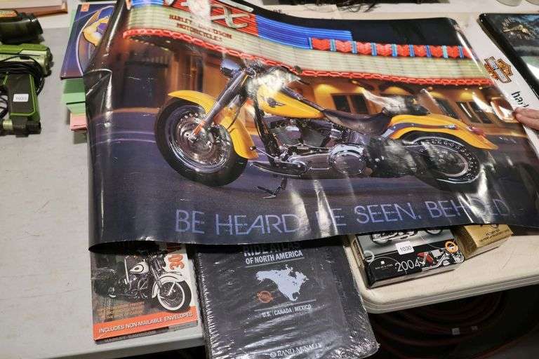 HARLEY DAVIDSON POSTER, PLAYING CARDS, CALANDER, BOOK & CARDS ...