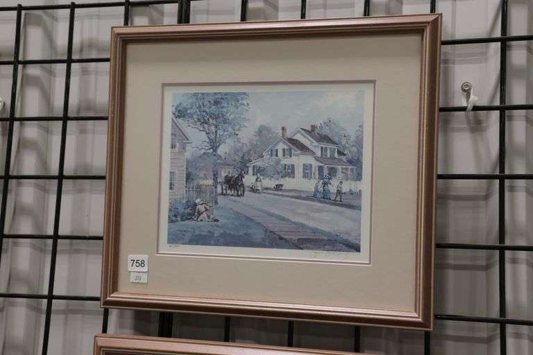 FRAMED, NUMBERED AND SIGNED PETER SNYDER PRINT - Shackelton Auctions Inc.