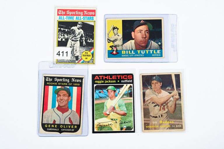 COLLECTION OF FIVE VINTAGE BASEBALL CARDS - Shackelton Auctions Inc.