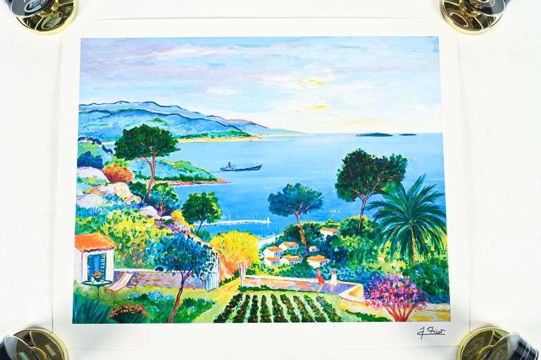 SIGNED TROPICAL ISLAND PRINT - Shackelton Auctions Inc.