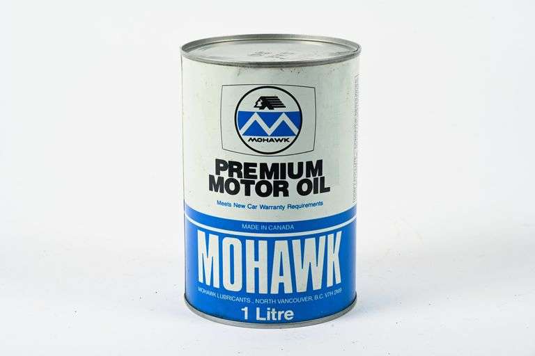 MOHAWK PREMIUM MOTOR OIL LITRE CAN - Shackelton Auctions Inc.