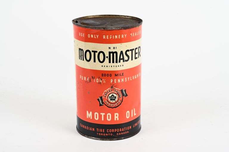 CTC MOTO-MASTER MOTOR OIL IMP QT CAN - Shackelton Auctions Inc.