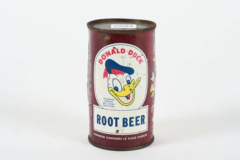 DONALD DUCK ROOT BEER 12 OZ CAN - Shackelton Auctions Inc.