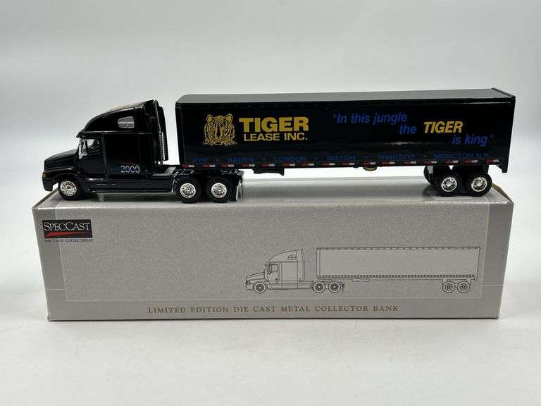 FREIGHTLINER TIGER LEASE TRANSPORT TRUCK AND TRAILER -SPECAST -1/64 ...