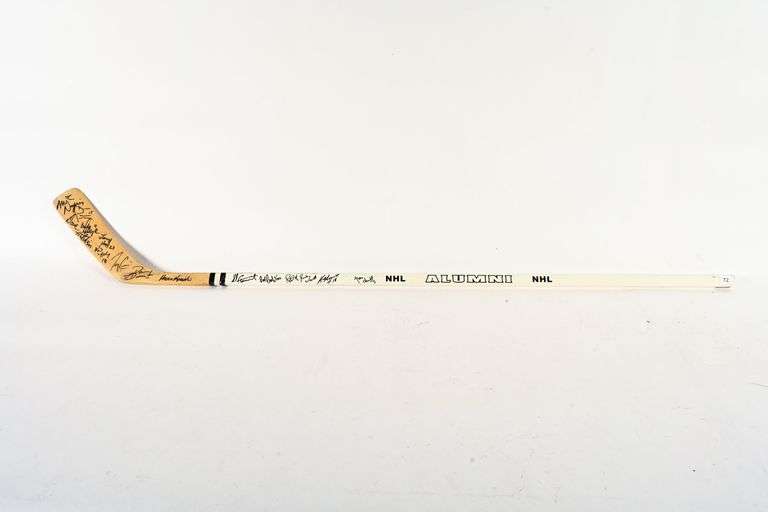SIGNED NHL ALUMNI HOCKEY STICK - Shackelton Auctions Inc.