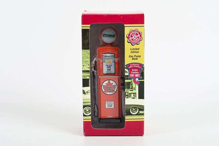 SUPERTEST 1950'S REPLICA GAS PUMP MODEL - 7" - Shackelton Auctions Inc.
