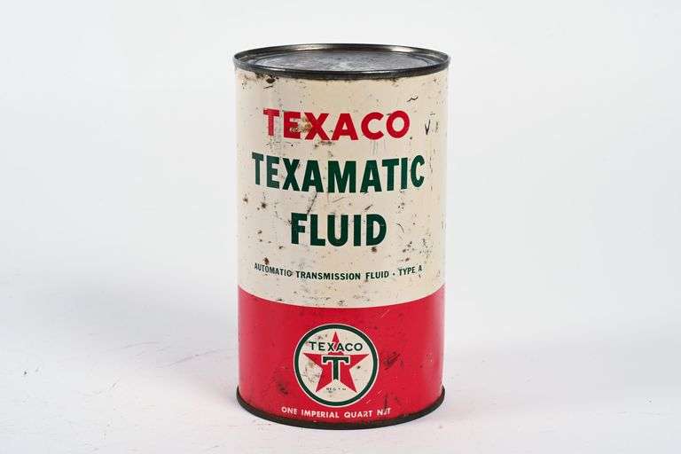 TEXACO TEXAMATIC ATF TYPE A IMP QT CAN - Shackelton Auctions Inc.
