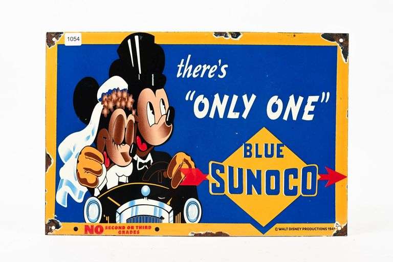 MODERN BLUE SUNOCO SSP SIGN - Shackelton Auctions Inc.