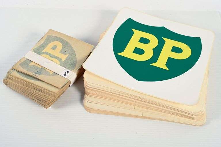 LOT OF NOS BP DECALS - 6" AND 12" - Shackelton Auctions Inc.
