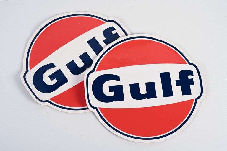 2 GULF DECALS - Shackelton Auctions Inc.