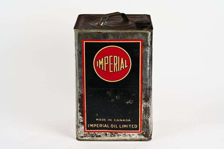 IMPERIAL RED BALL MOTOR OIL FOUR GALLON CAN - Shackelton Auctions Inc.