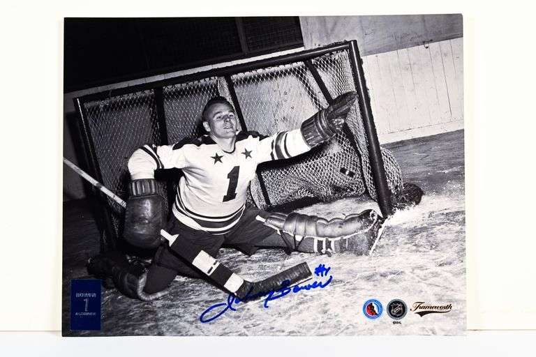 SIGNED TORONTO MAPLE LEAFS JOHNNY BOWER PHOTO PRINT - Shackelton ...