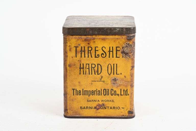 THRESHER HARD OIL THREE POUND CAN - Shackelton Auctions Inc.