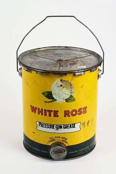WHITE ROSE PRESSURE GUN GREASE 25 POUND PAIL - Shackelton Auctions Inc.