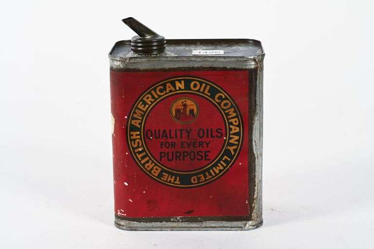 EARLY B-A SEPARATOR OIL IMP 1/4 GALLON CAN - Shackelton Auctions Inc.