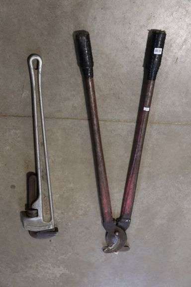 RIGID 36" ALUMINUM PIPE WRENCH & 36" CABLE CUTTERS - Shackelton ...