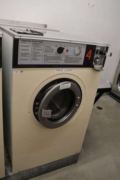 WASCOMAT TRIPLE LOADER 30LB FRONT LOAD COIN-OPERATED COMMERCIAL WASHING ...