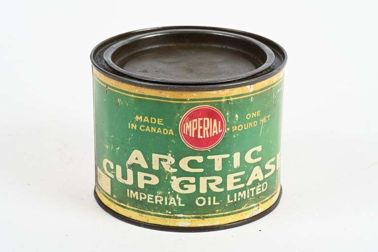 IMPERIAL RED BALL ARCTIC CUP GREASE POUND CAN - Shackelton Auctions Inc.