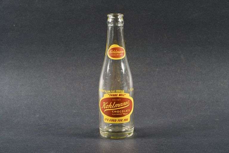 KOHLMANN'S CHOCOLATE 7 OZ POP BOTTLE - Shackelton Auctions Inc.