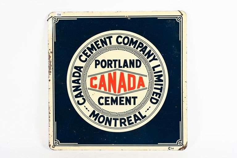 PORTLAND CEMENT CANADA SST SIGN - Shackelton Auctions Inc.