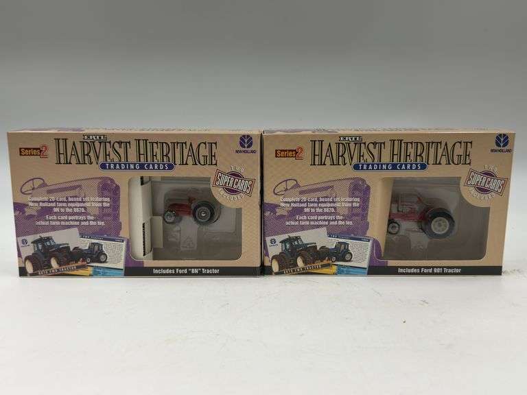 HAVEST HERITAGE FORD 901 AND 8N TRACTORS AND TRADING CARDS -ERTL ...