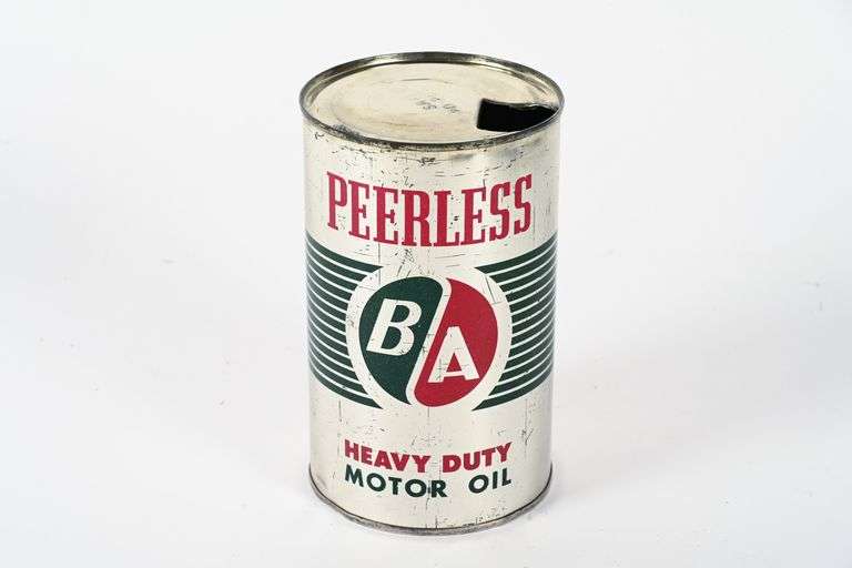 B-A PEERLESS HD MOTOR OIL IMP QT FIBRE CAN - Shackelton Auctions Inc.
