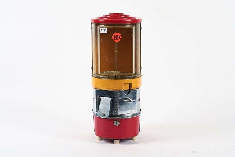 VENDORAMA 10 CENT COIN-OP GUMBALL MACHINE - Shackelton Auctions Inc.