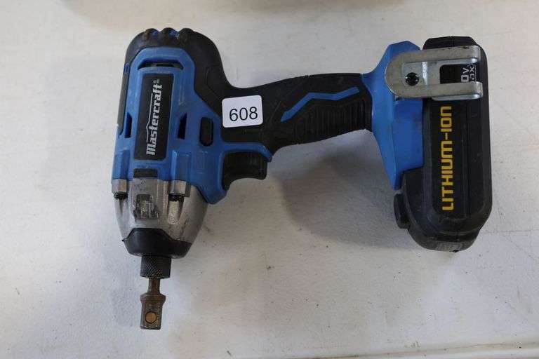 MASTERCRAFT 20V MAXIMUM CORDLESS DRILL - Shackelton Auctions Inc.