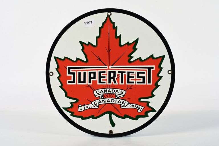 MODERN SUPERTEST ALL CANADIAN COMPANY SSP SIGN - Shackelton Auctions Inc.