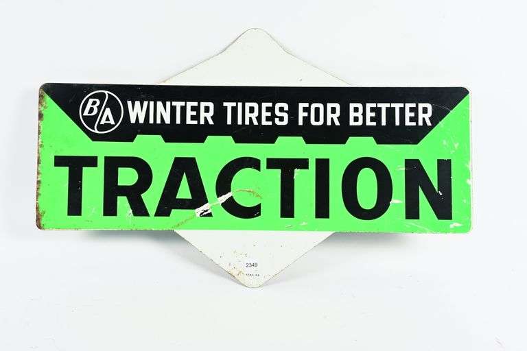 B-A WINTER TIRES FOR BETTER TRACTION SST TIRE INSERT SIGN - Shackelton ...