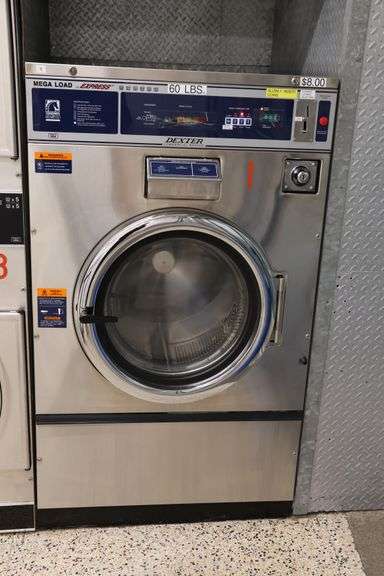 DEXTER 950 MEGA LOAD EXPRESS 60LB COIN-OPERATED COMMERCIAL WASHING ...