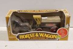 HOME HARDWARE HORSE & WAGON COIN BANK - Shackelton Auctions Inc.